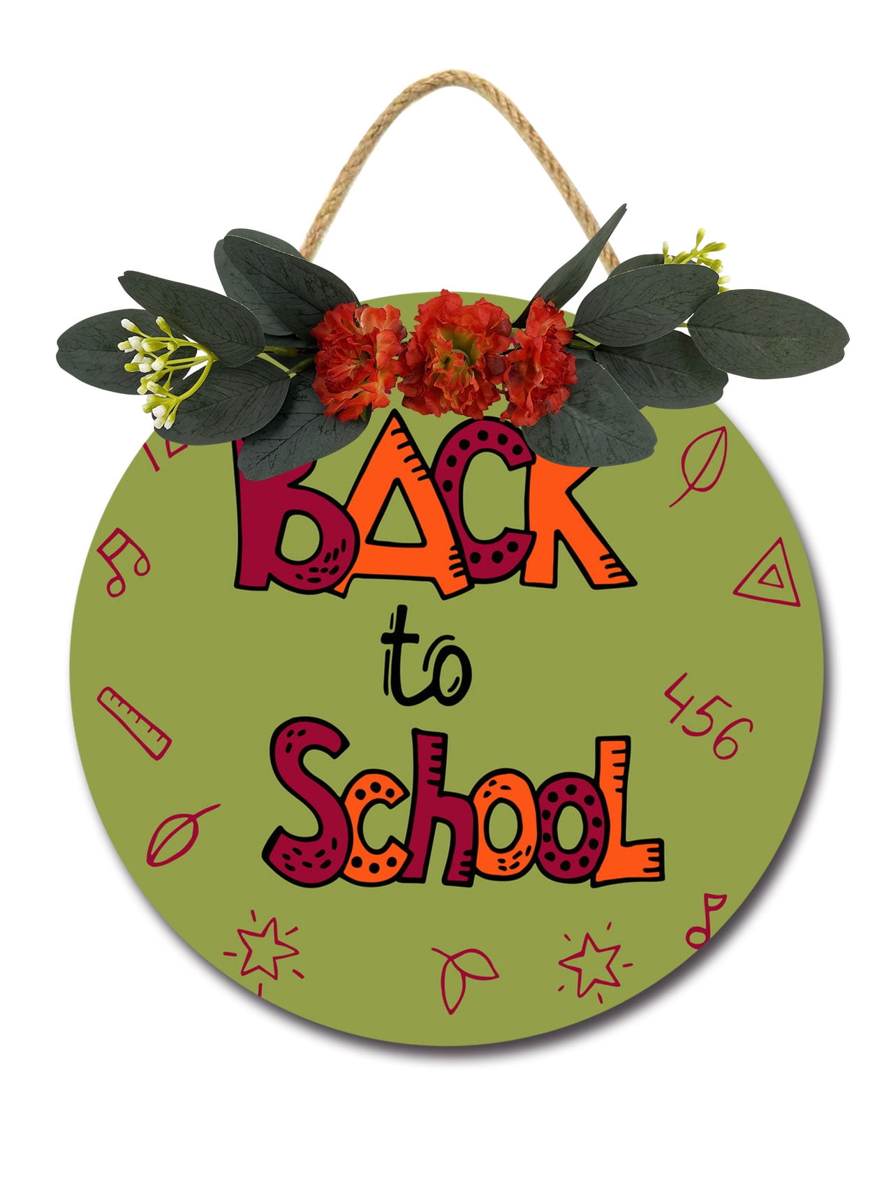 Eveokoki Back To School Door Sign Classroom Door Hanger Back to School ...