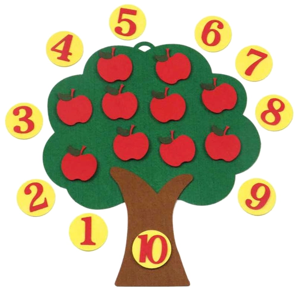 Apple Tree Math Toy Kindergarten Teaching Aids Playthings DIY Number ...