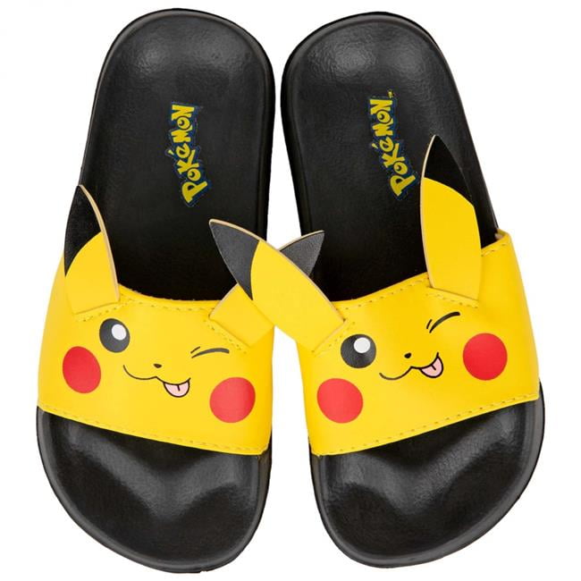 Pokemon 847727-13-1 Pokemon Pikachu Winky Face Youth Flip Flop Slides ...