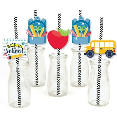 Big Dot of Happiness Fired Up Fire Truck - Paper Straw Decor ...