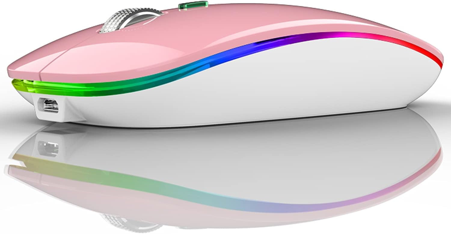 TENMOS Wireless Bluetooth Mouse Rechargeable Silent Optical Mouse ...