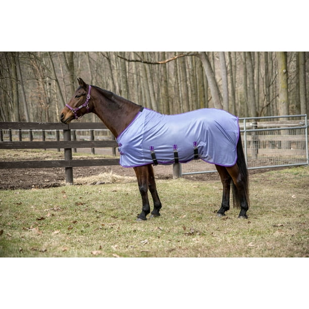 TuffRider Comfy Plus Standard Neck Fly Sheet- Purple with Deep Purple ...