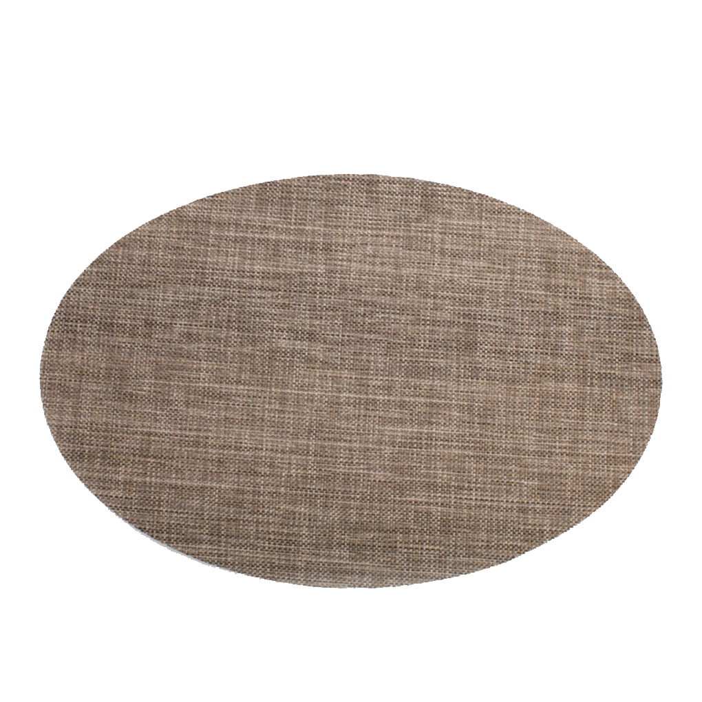 LinyerOval Table Placemats Drink Wine Coasters Heat Insulated Pad ...