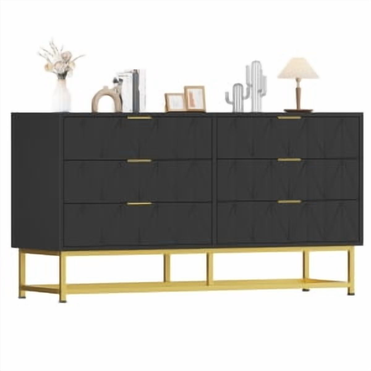 Click here for Qiyun Modern Chests Of Drawers 6-Drawer Fabric Dre... prices