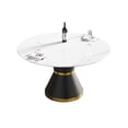 Round Sintered Stone Table for Dining | Holds 6 Diners Comfortably ...