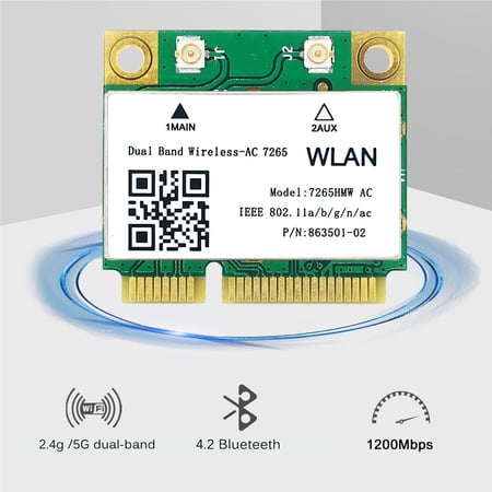 8265HMW/AC WiFi Card 802.11AC Dual Band WiFi Card WiFi Card Bluetooth 4 ...