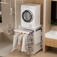 solautey Washing Machine Storage Utility Rack with Countertop, Washing ...