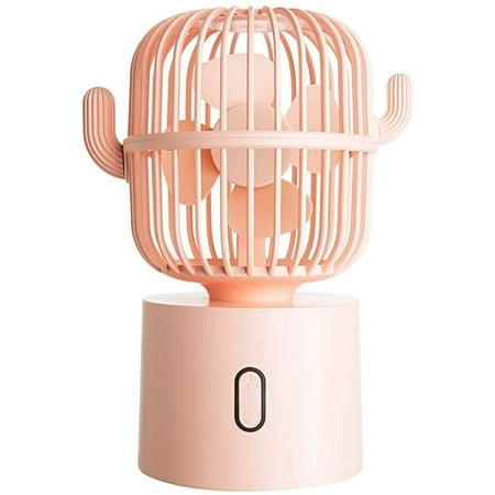 Cute Desktop USB Fan,Mini Personal Cactus Cooling Fan,3 Speeds Wind ...