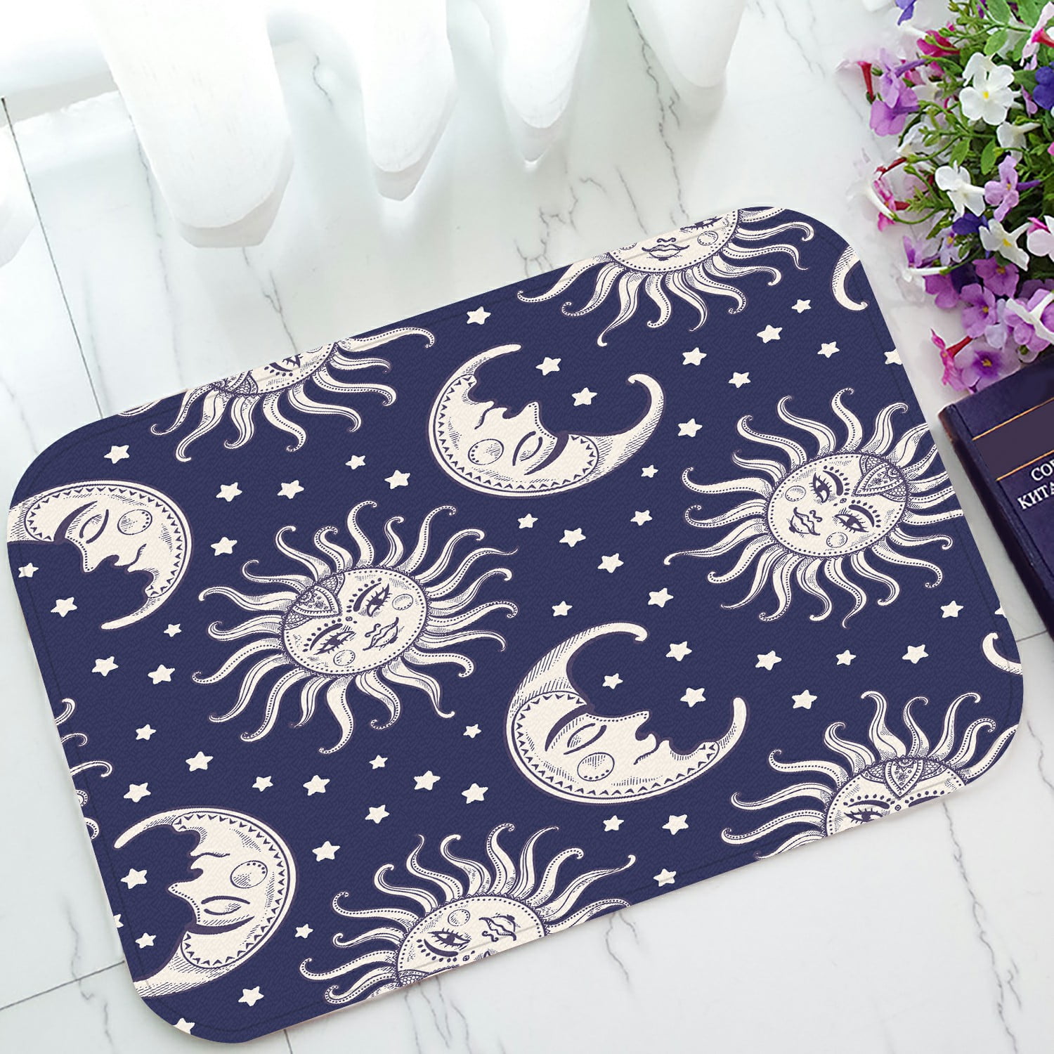 ECZJNT Sun moon stars Doormat Bath Mat Rug Entrance Rug Floor Mats 23 ...