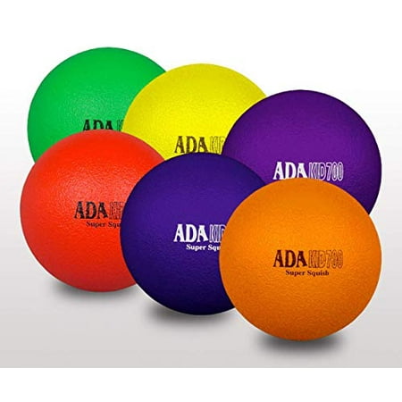 ADA Sports Dodgeball Gym Ball| Kid Super Squish | Multiple Colors and ...