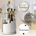 ZUEXT Makeup Brush Holder, 360Â° Rotating Organizer, Waterproof ...