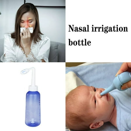 OUTAD Nose Cleaning Nasal Irrigation Bottle 500ml Automatic Valve ...