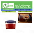5 Pack 16oz Twist Top Deli Containers - Leak-Proof, Stackable, BPA-Free ...