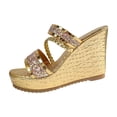 AXXD Wedges Sandals for Women,Wedges Heels for Women,Open Toe,Slide ...