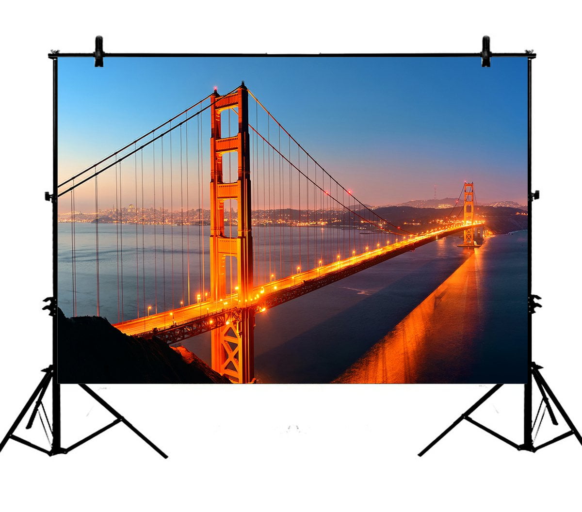 PHFZK 7x5ft Cityscape Backdrops, Golden Gate Bridge New York City ...