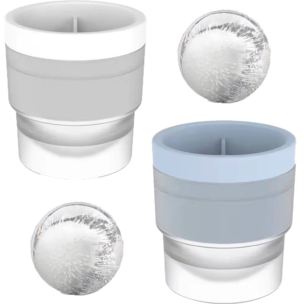 Ice Ball Molds, Round Ice Spheres. Stackable Slow Melting Round Ice ...