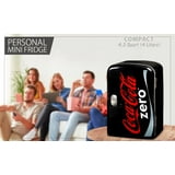 Coke Zero 6 Can Mini Fridge 4L Mini Electric Cooler Portable 12V Car ...