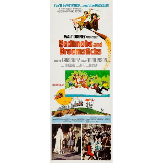 Bedknobs And Broomsticks Poster Movie Poster Insert 14"x36" Multi-Color ...