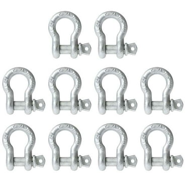 7/16" Galvanized Screw Pin Anchor Shackle - Galvanized Anchor Shackle ...