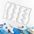S SERENABLE 5 Pieces Wave Edge Rulers Quilting Rulers Cutting Rulers ...
