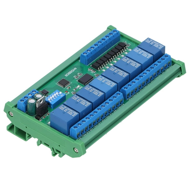 Loewten Relay Board 8 Input 8 Output PLC Expansion Module Industrial Supplies DIN35 24V N4D8B08 ...
