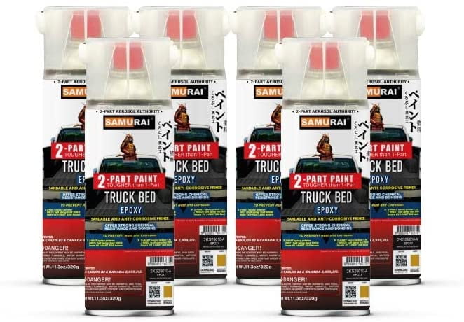 Samurai 2-Part Spray Paint Epoxy Primer for Truck Bed Liner (Granular ...