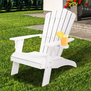 Miniature Adirondack Chair: Wood, White, 1.9375 x 2.375 x 2.5 inches ...