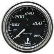 Equus 2.0 Dia Water Temp Gauge w/Black Panel - Walmart.com