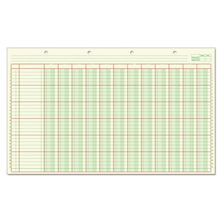 Adams® Columnar Analysis Pad, 12 Column, 8 1/2 X 11, Single Page Format ...