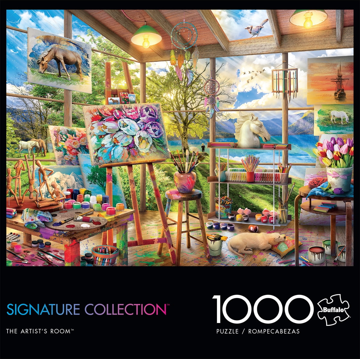 Buffalo Games 1000-Piece Signature Collection The Artist's Room ...