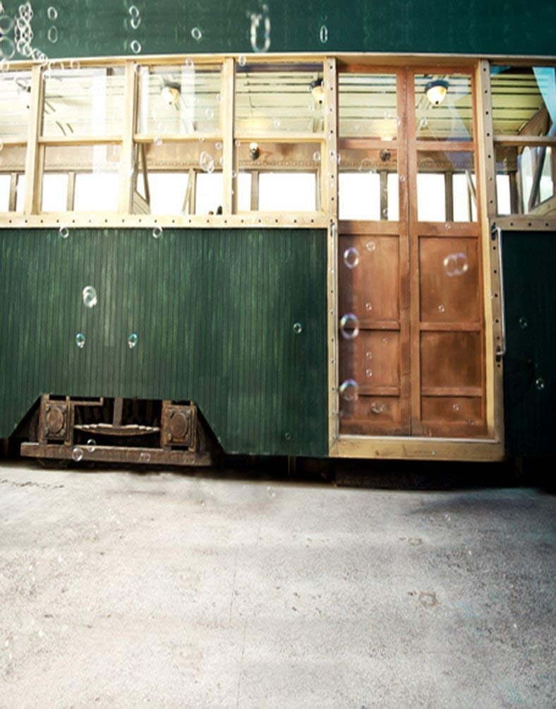 ABPHOTO Polyester Blue Poor House Photography Backdrops Photo Props ...