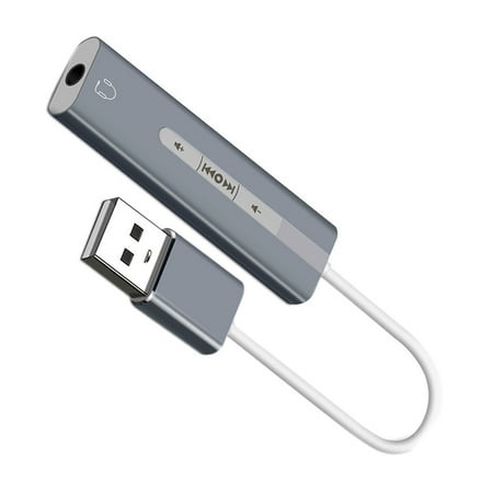 USB External Sound Card 3.5mm Audio Interface 3.5mm audio adapter; USB ...