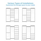 VIPEK S3 Heavy Duty Rack with 6-Tier Shoe Rack, Closet Organizer, White ...