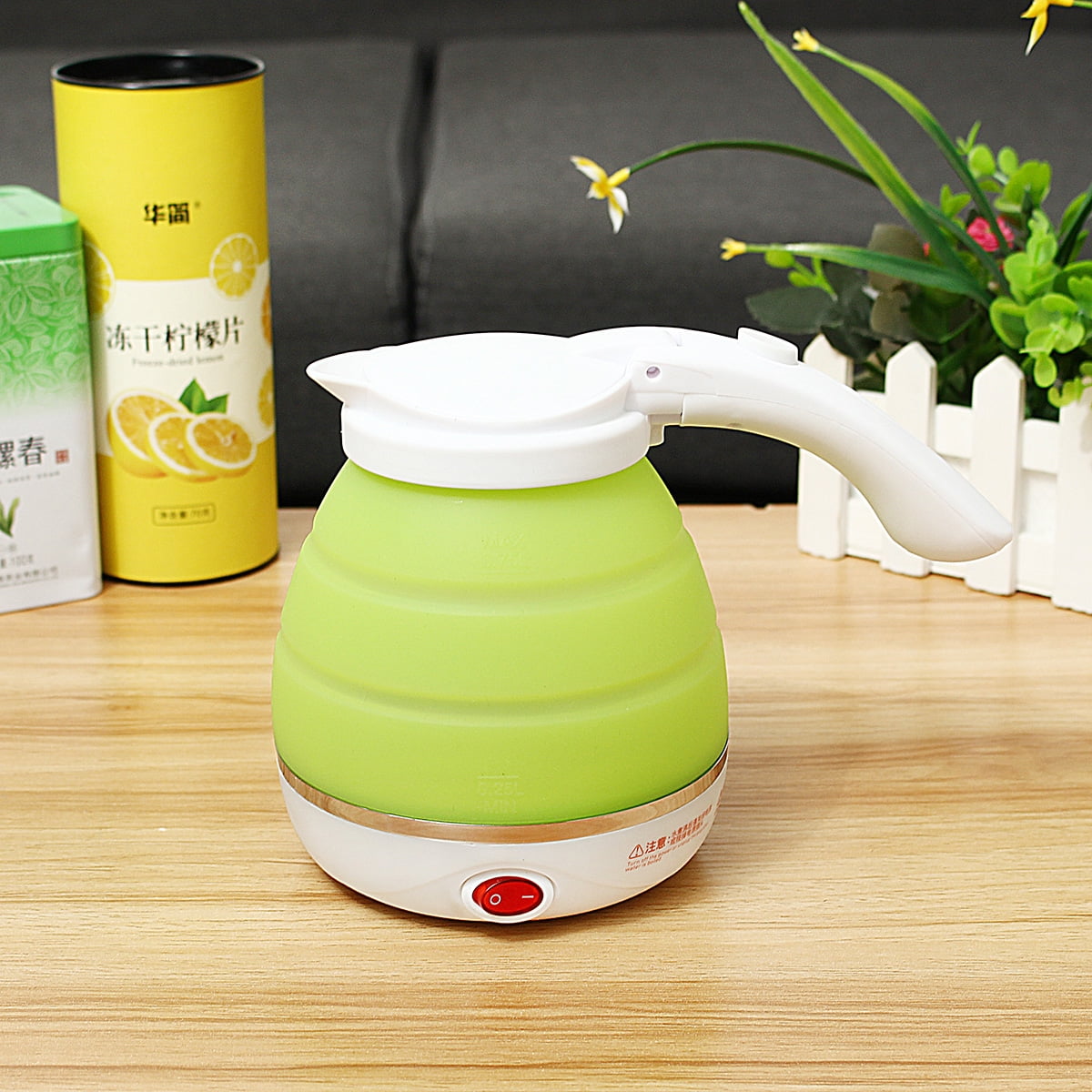 Portable Travel Water Boiler Foldable Silicone Electric Kettle 680W ...