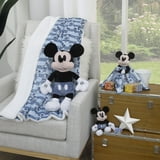 Disney Mickey Mouse Black, White, and Blue Plush - Walmart.com