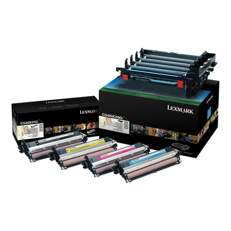 Lexmark - 4-pack - black, color (cyan, magenta, yellow) - original ...