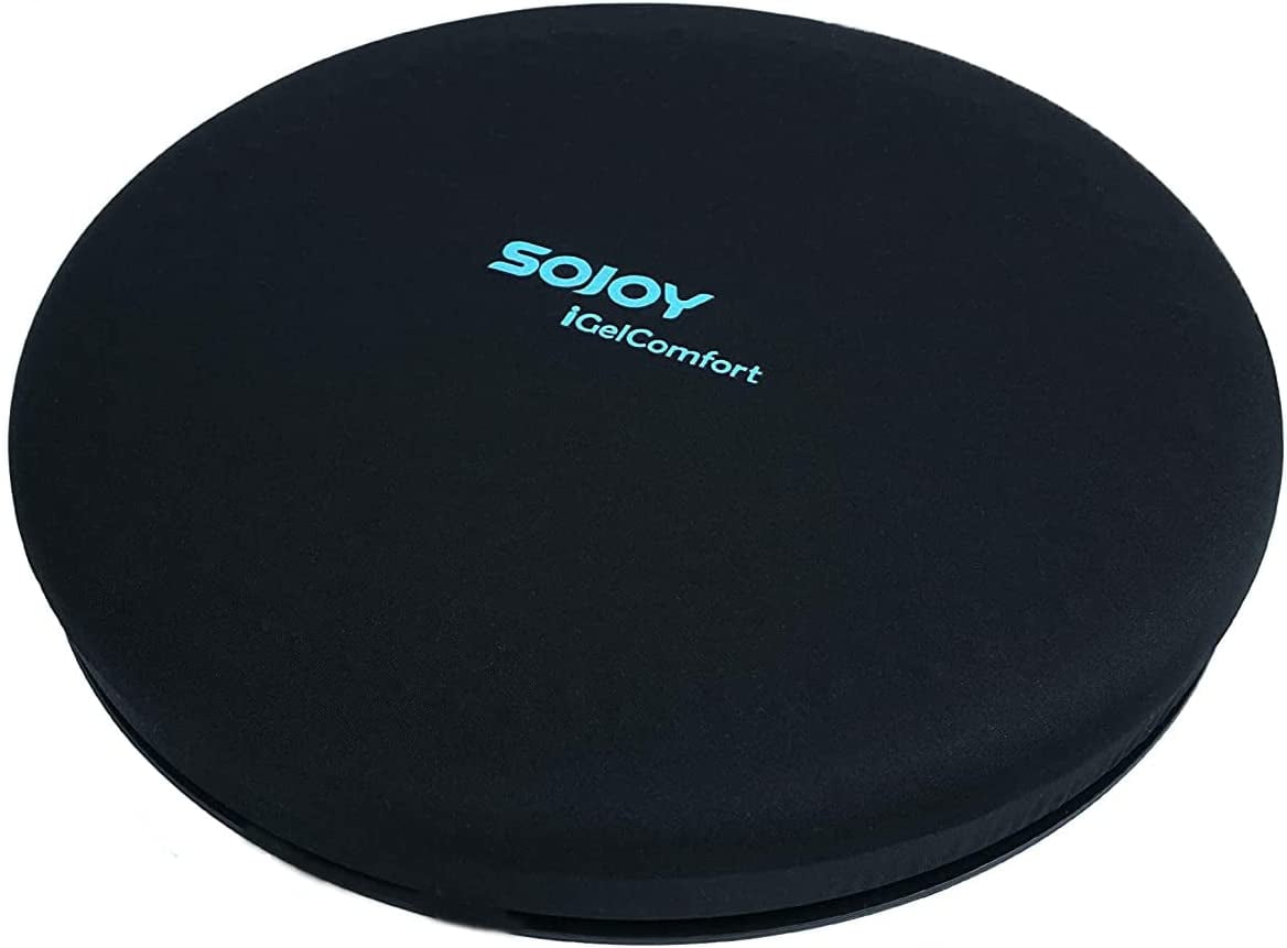 Sojoy iGelComfort Deluxe Gel Swivel Seat Cushion Featured with Memory ...