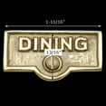 Switch Plate Tags DINING Name Signs Labels Lacquered Brass Traditional ...