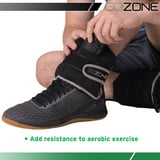 GoZone Pair of Adjustable Ankle or Wrist Weights 5lbs Each for Exercise ...
