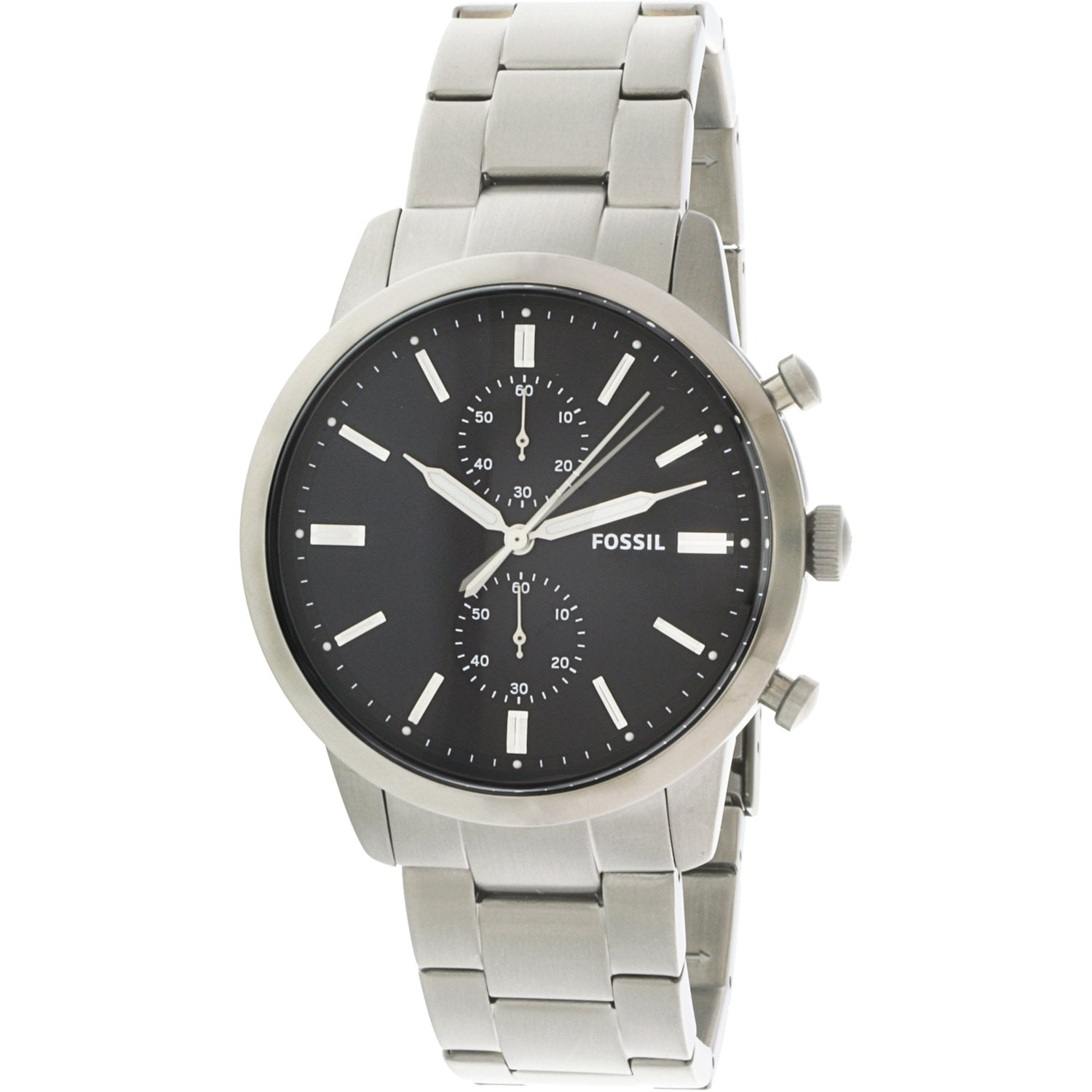 Fossil Men's Townsman FS5349 Grey Stainless-Steel Japanese Quartz ...