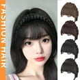 Clerance! (High Temperature Wire) Natural Black Wig With Sideburns ...