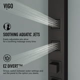 VIGO Sutton 58 in. H x 4 in. W 4-Jet Shower Panel System with ...