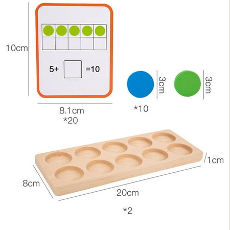 Ten Frame Set Early Learning Math Counters Ten Frame Set Math ...