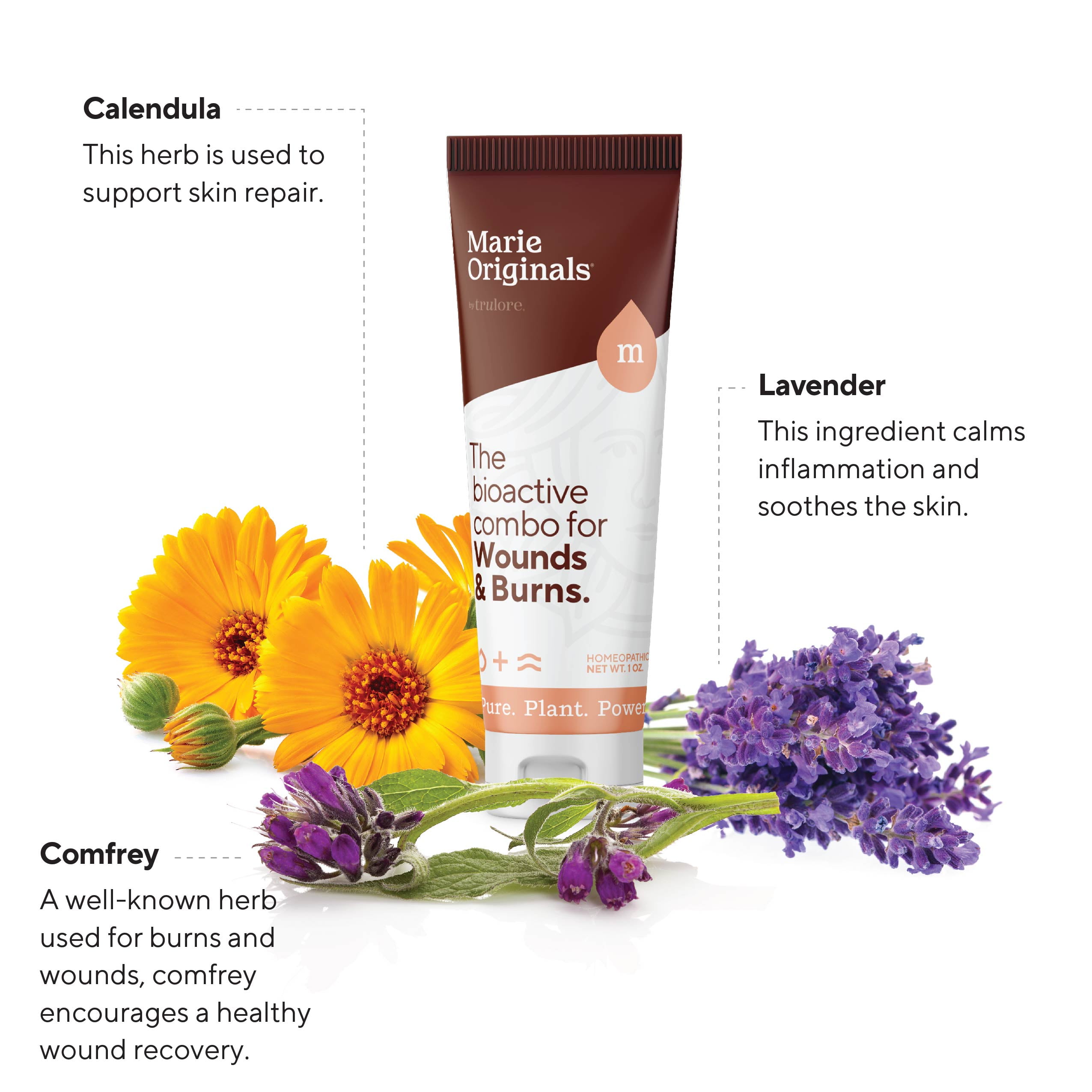 Marie Originals All-Natural Wounds & Burns Cream – Treats and Soothes ...