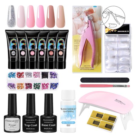 Nail Gel Kit Poly Nail Gel Set Nail Extension Kit for Nail Art - Walmart.ca