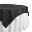 Efavormart 72"X72" Navy Blue Accordion Crinkle Taffeta Table Overlay, Square Tablecloth Topper ...