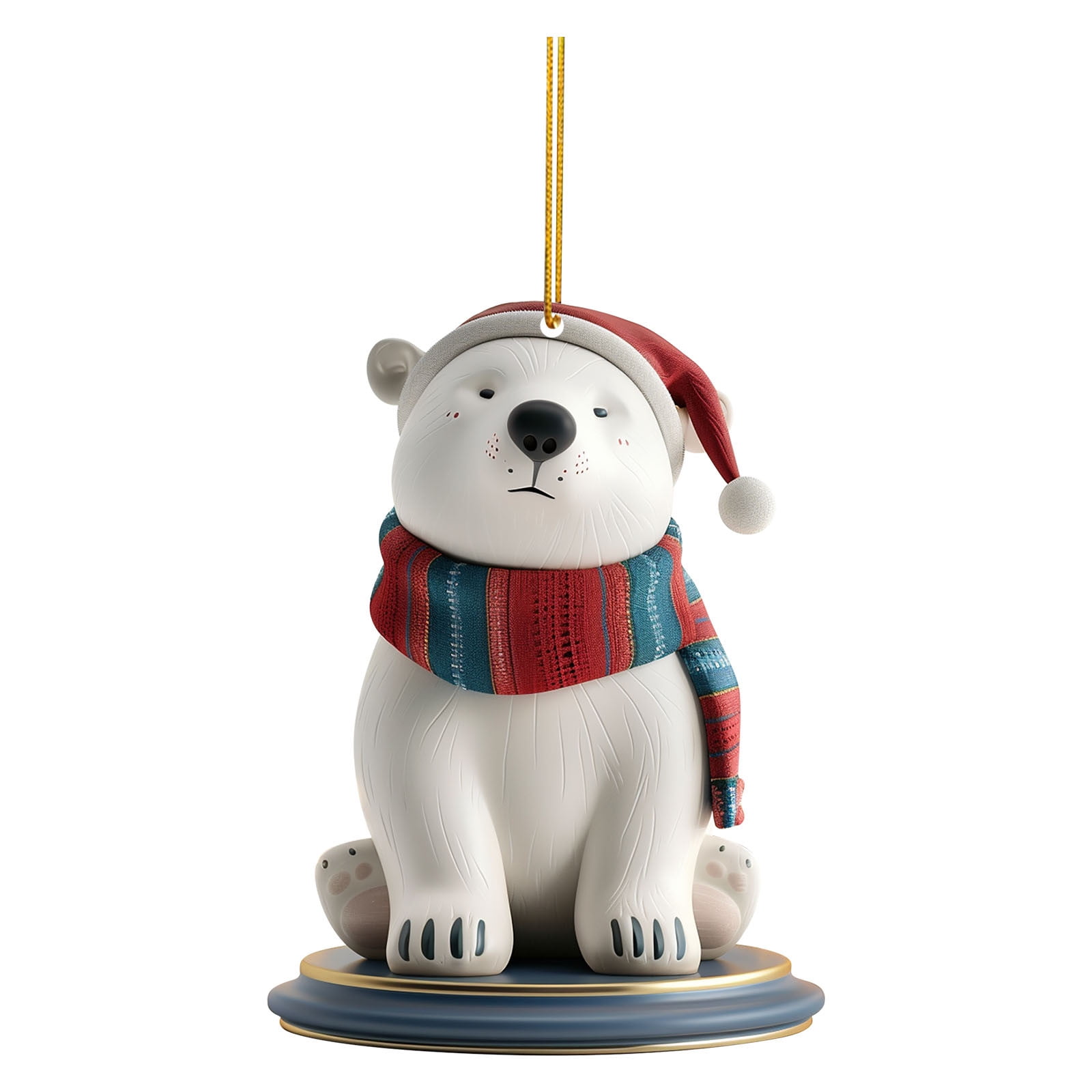 Click here for Vivavault 2024 Festive Polar Bear Acrylic Ornament... prices