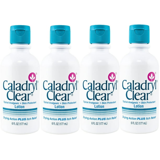 Caladryl Clear Skin Protectant Lotion 6 oz (Pack of 4) - Walmart.com