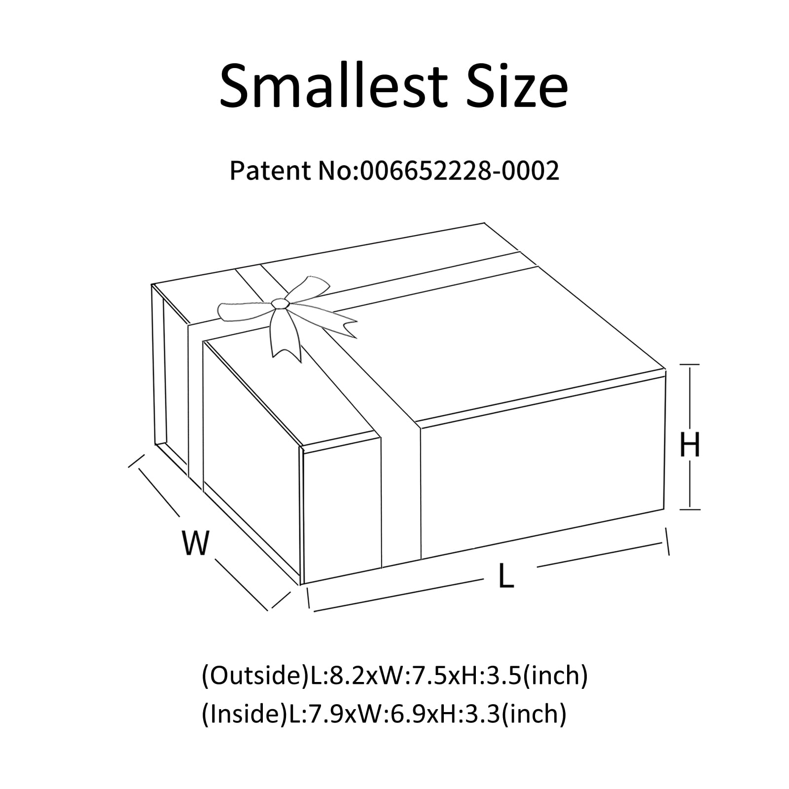 Buy JiaWei World Gift Box 8.2x7.5x3.5 inches, Magnetic Gift Box with ...