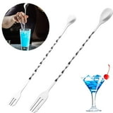 SHAPERME Stainless steel double-ended long-handled mixing spoon, spoon ...